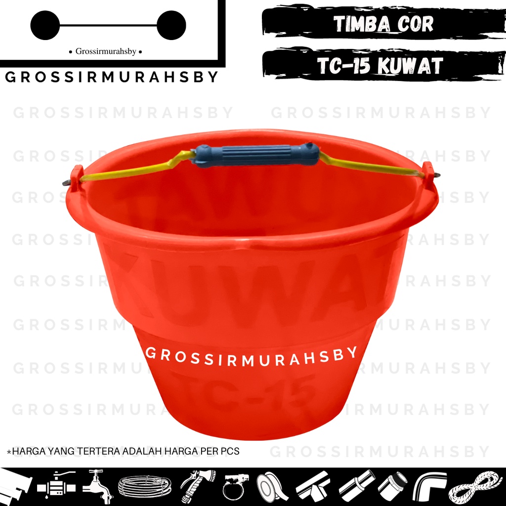 Jual TIMBA COR ANTI PECAH TC-15 ORANGE KUWAT (3 PCS) | Shopee Indonesia