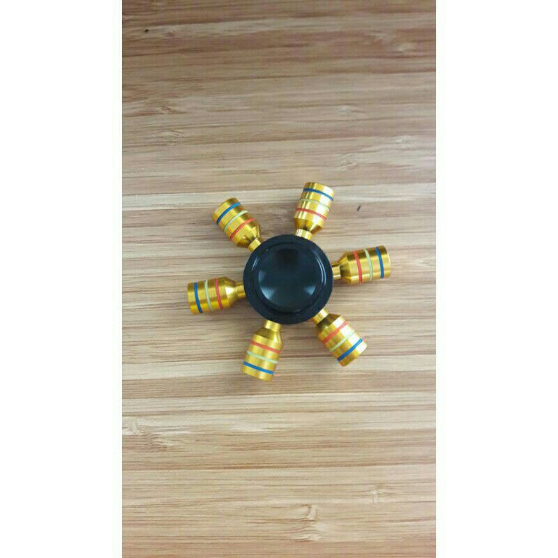 Jual FIDGET SPINNER HEXAGONAL 6 WINGS KNOCK DOWN ( FREE POUCH ...
