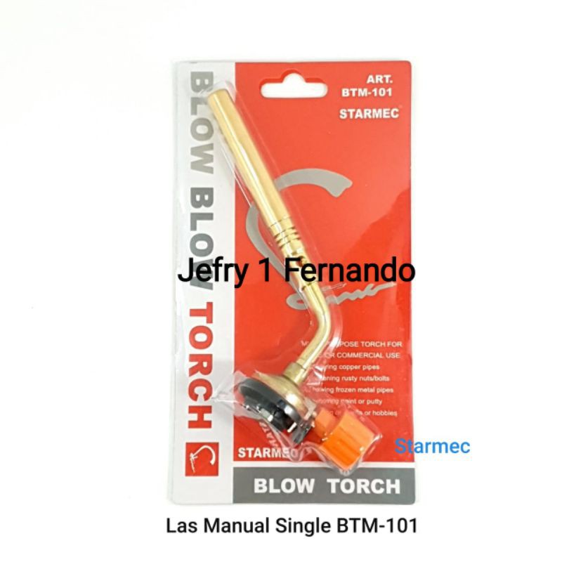 Jual GAS TORCH KEPALA LAS MANUAL SINGLE BTM-101 BLOW TORCH GAS | Shopee ...