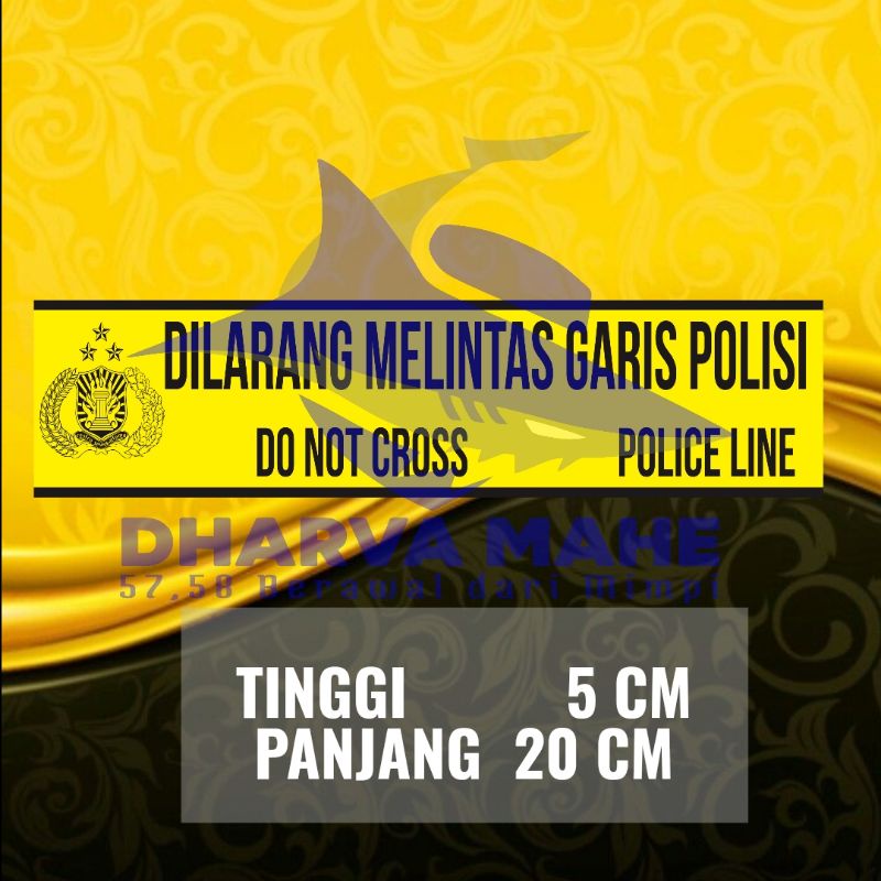 Jual police line, garis polisi, stiker police line, stiker polisi ...