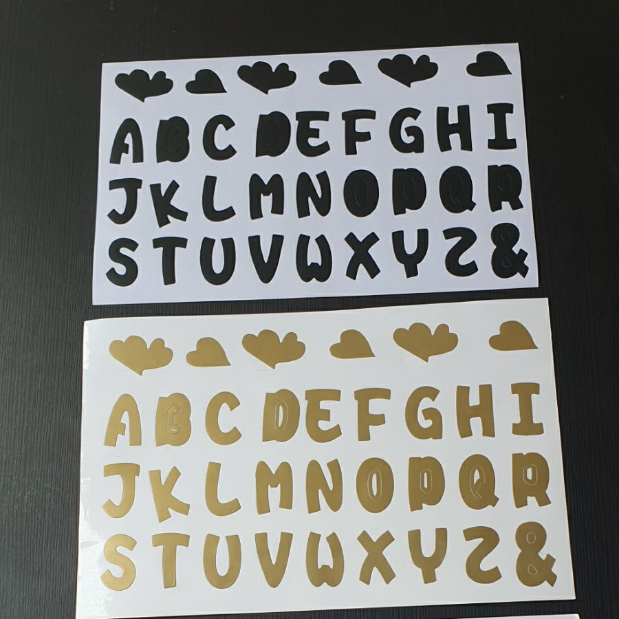 Jual Sticker Huruf Balon Pvc / Balon Bobo / Stiker Abjad A - Z | Shopee ...