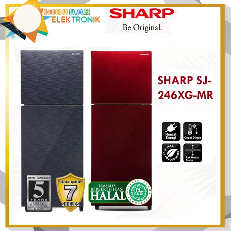 Jual KULKAS SHARP SJ-246-XG-MR 2 PINTU | Shopee Indonesia