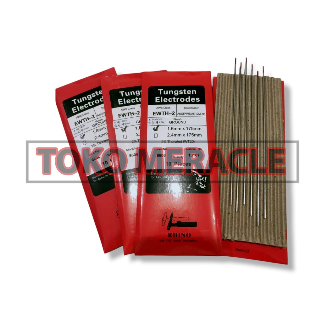 Jual Tungsten Electrode 1,6mm - Jarum Las Argon Stainless Besi per 1 ...