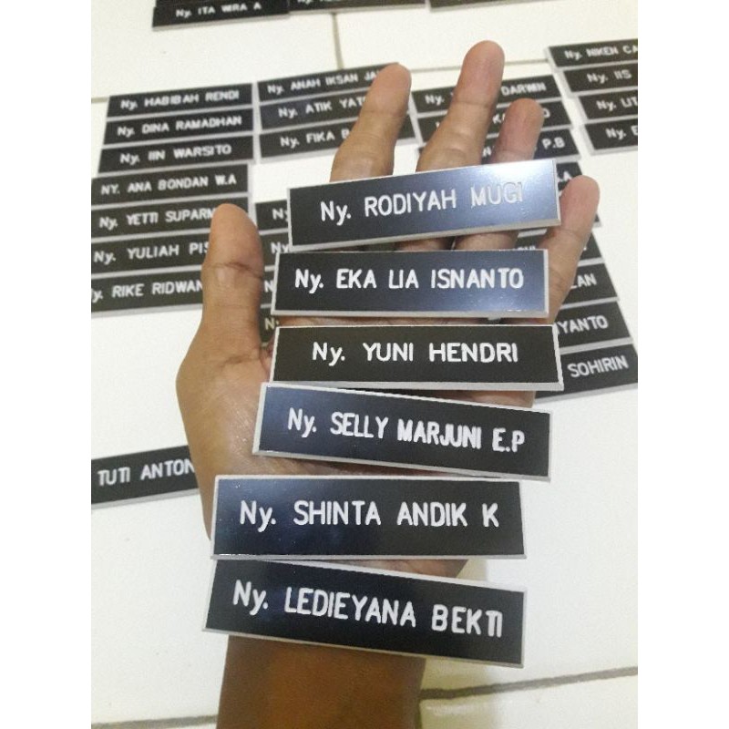 Jual nama dada persit terbaru / nama dada bhayangkari / nametag ...