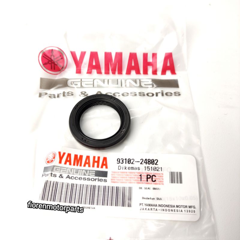 Jual SIL SEAL KRUK AS KIRI AEROX 155 . NMAX NEW 155 . LEXI 93102-24802 ASLI ORIGINAL YGP YAMAHA ...