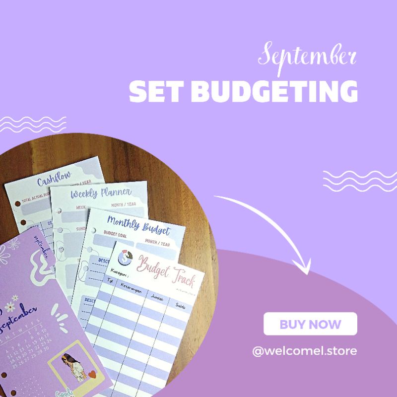 Jual BUDGETING PLANNER EDISI SEPTEMBER (LILAC) | Shopee Indonesia