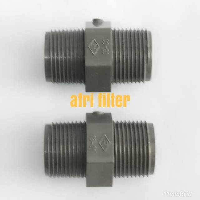 Jual Sambungan Double Nipple drat Luar 3/4" X 3/4" Nipple PVC AV Rucika | Shopee Indonesia