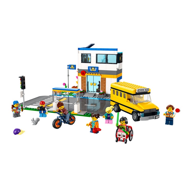 Jual Lego City Gedung dan Bus Sekolah School Building Set | Shopee ...