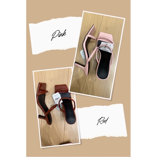 Jual RUBI HEELS- DANIKA TURBULAR LOW MULE | Shopee Indonesia