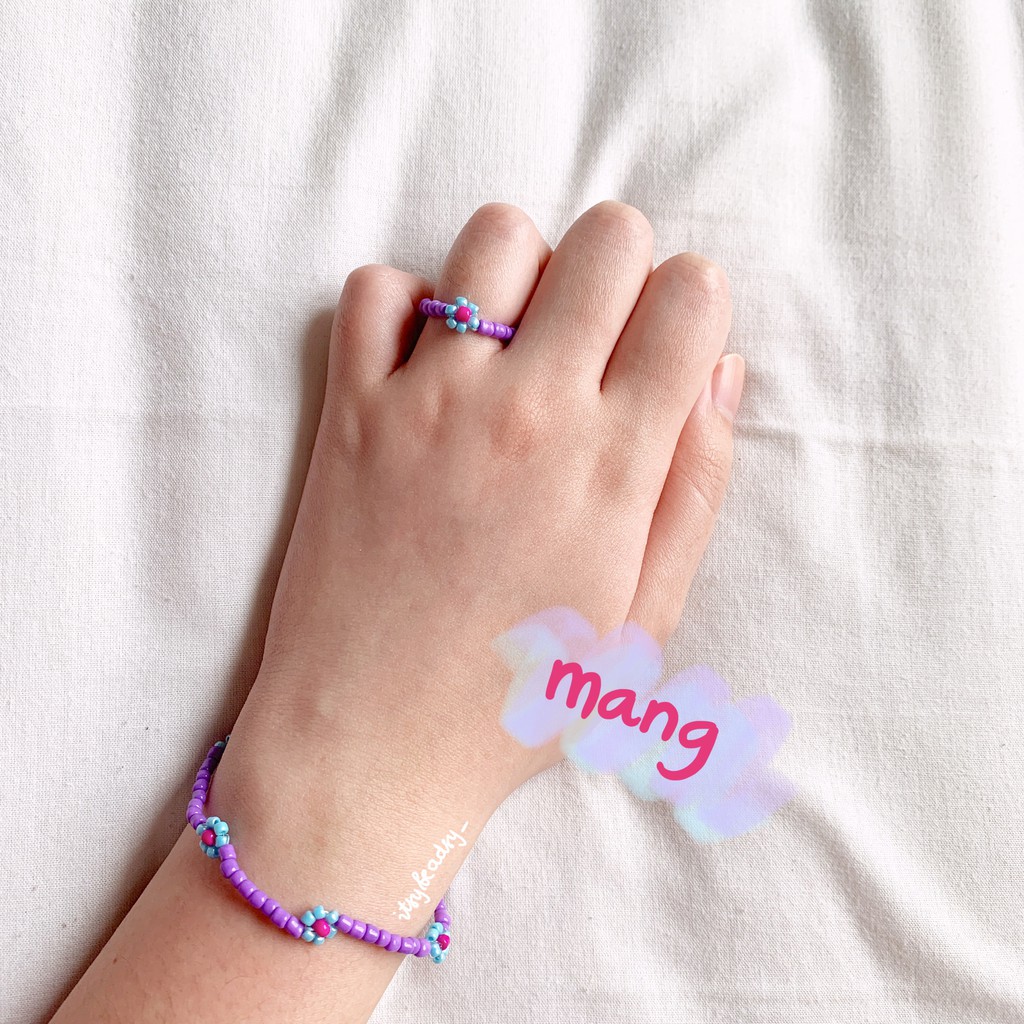 Jual BT21 Mang Set (daisy ring, bracelet, mask strap) | Shopee Indonesia