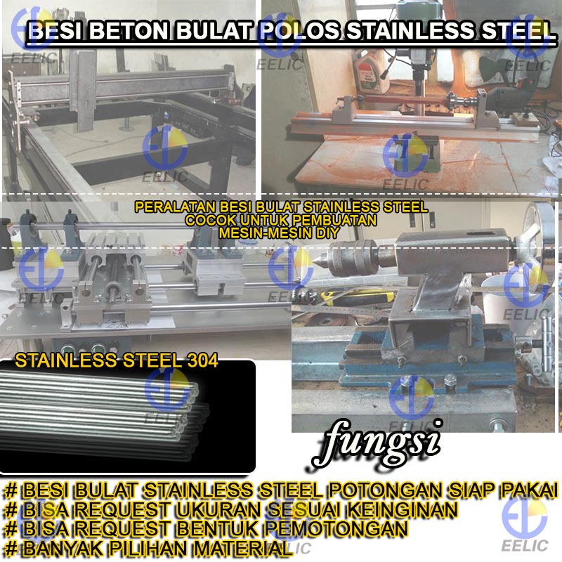 Jual EELIC BEB-D3STAINLESS BESI BETON BULAT POLOS STAINLESS STEEL 3MM ...