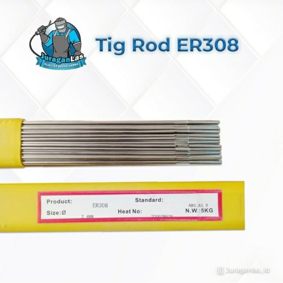 Jual Kawat Las Argon / Tig Rod / Filler Stainless ER308 Diameter 2,4mm | Shopee Indonesia