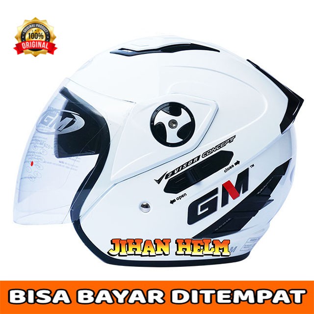 Jual HELM / HELM GM / GM INTERCEPTOR / HELM GM INTERCEPTOR WHITE ...