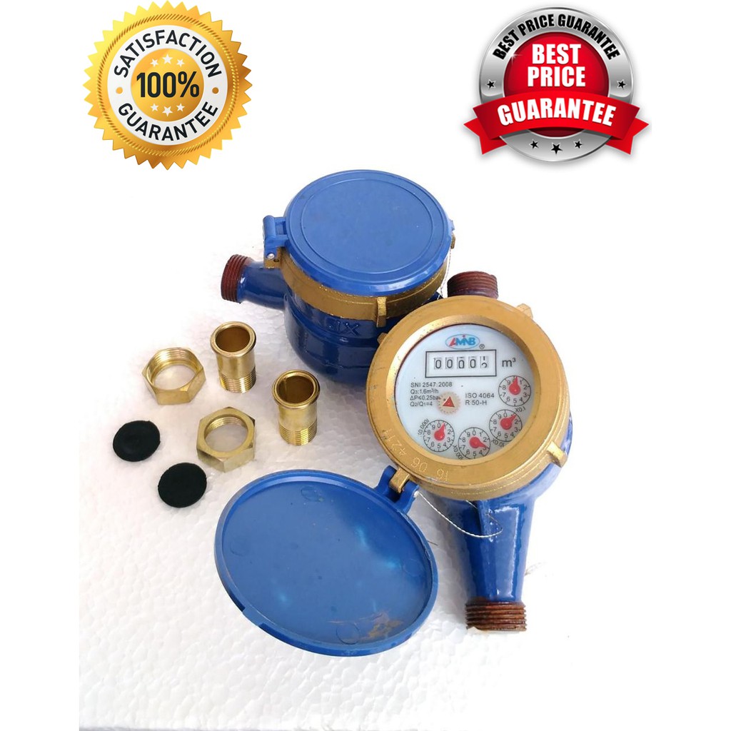 Jual Meteran Air SNI Water Meter Besi AMNB 1/2 inch 1/2 in 0.5 dim SNI ...