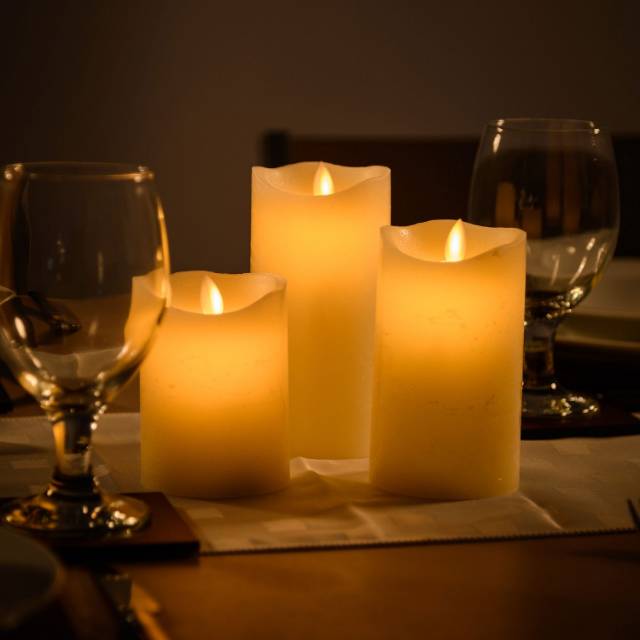 Jual LILIN LED [12,5/15/17cm]/LILIN ELEKTRIK/SMOKELESS CANDLE | Shopee ...