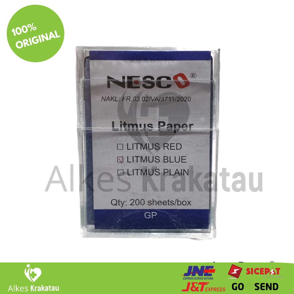 Jual Kertas Lakmus/ Litmus Paper Nesco isi 200 (Merah / Biru) | Shopee ...