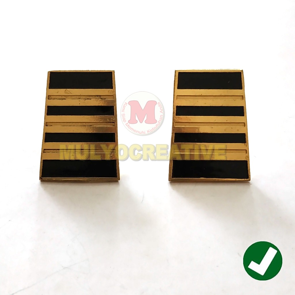 Jual Lencana Kerah Pilot Bahan Logam Kuningan Lapel Pin Pilot Strip 3 ...