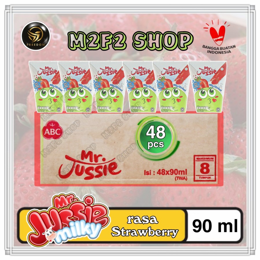 Jual ABC Mr Jussie Milky Strawberry | Stroberi - 90 ml (Kemasan Karton ...