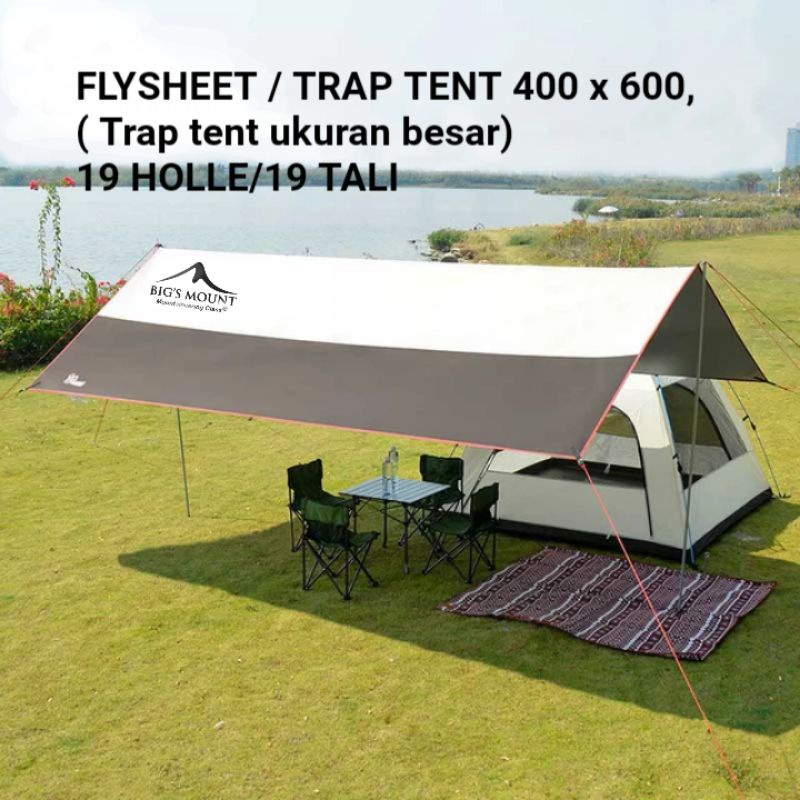 Jual Flysheet hexagonal 4x6 bigs mount 2 warna - flyset 4x6 waterproof ...