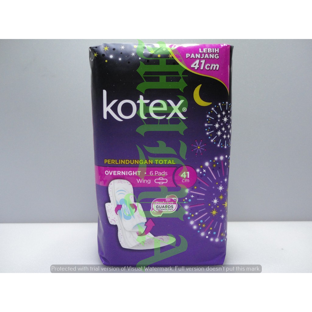 Jual Kotex overnight wing 6 pads 41 cm | Shopee Indonesia