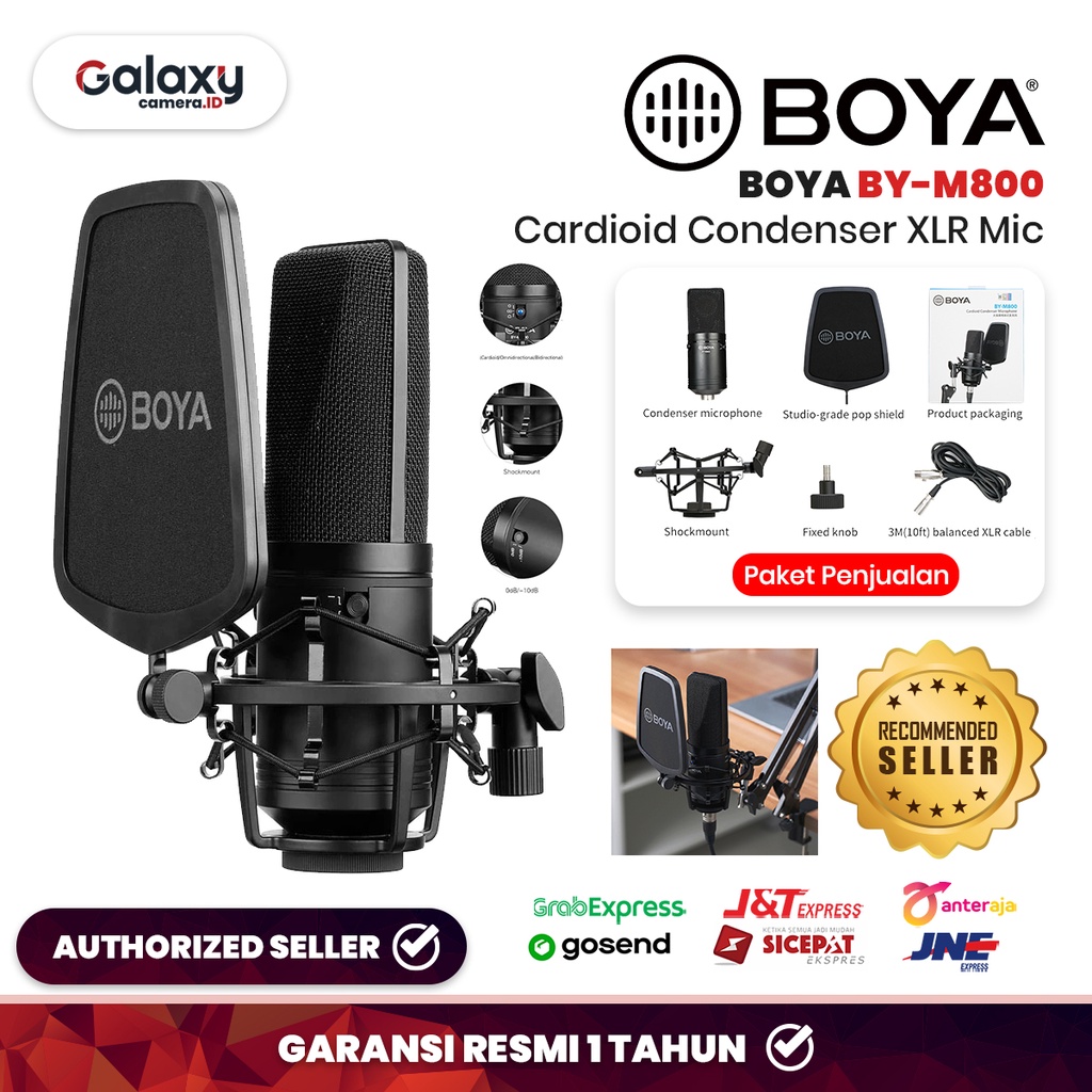 Jual Boya BY-M800 Cardioid Condenser Microphone | Shopee Indonesia