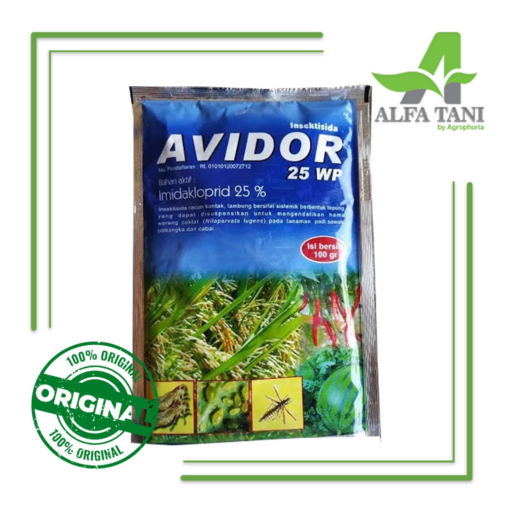 Jual Insektisida Avidor 25 WP 100 gram / Obat Hama Tanaman | Shopee ...