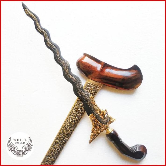 Jual Keris Pusaka Naga Sasra Nogo Rojo Luk 13 Kinatah Kamarogan ...