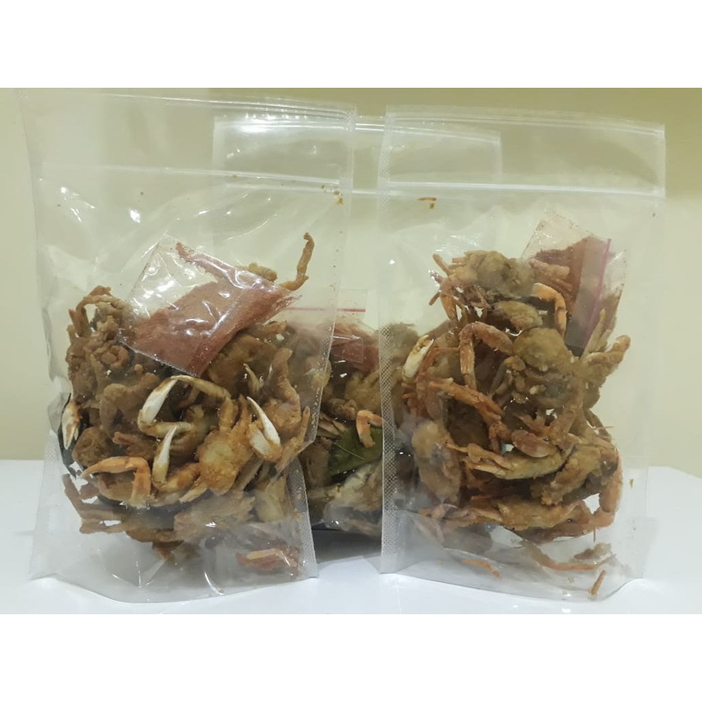 Jual Baby Crab Kemasan 100 gr/ Kepiting Renyah / Kepiting Mini | Shopee ...