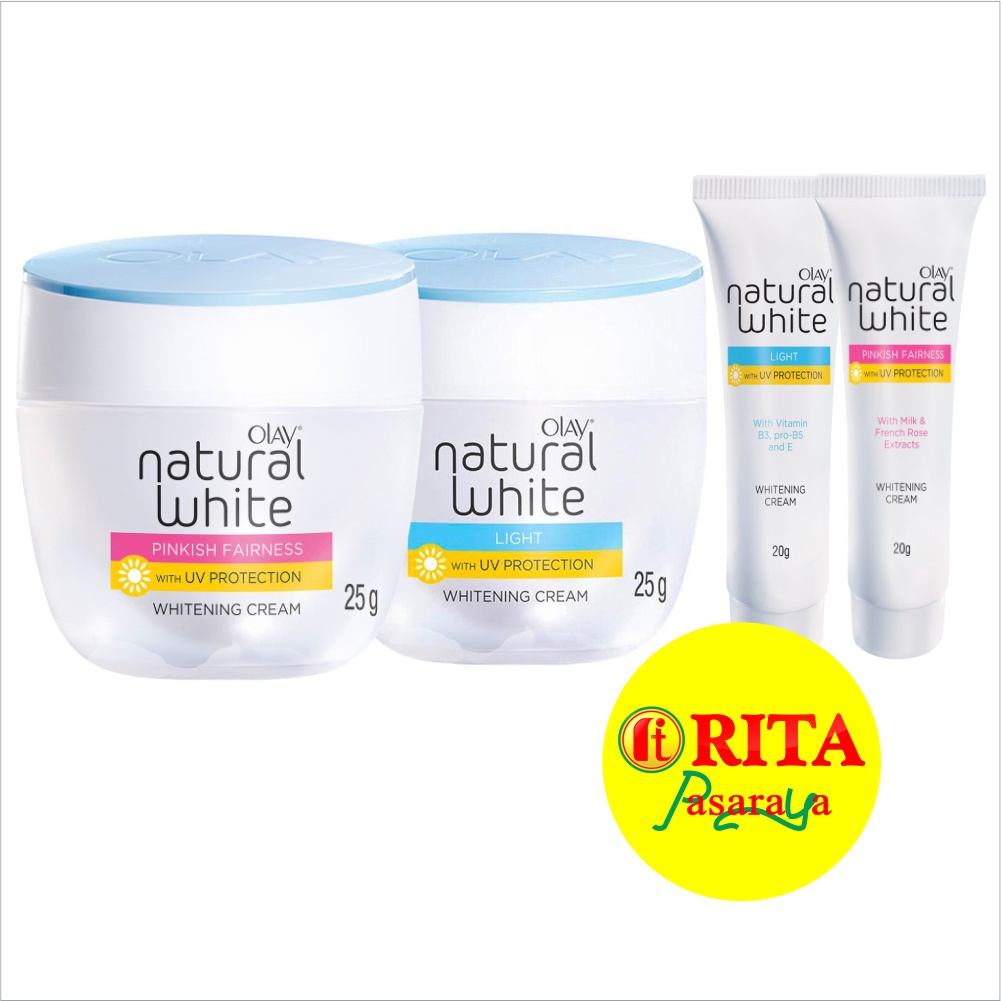 Jual Olay Natural White Light & Pink Cream 20 Gr / 25 Gr | Shopee Indonesia
