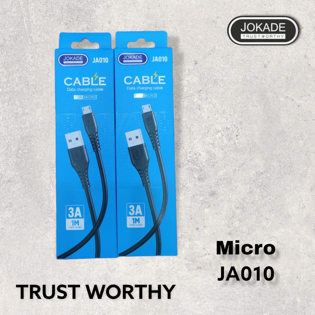 Jual Kabel Data JOKADE JA010 Micro USB Android 100cm Fast Charging 3A ...
