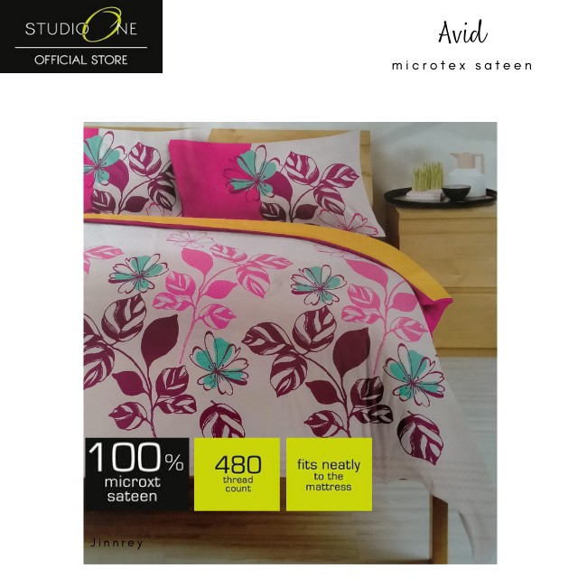 Jual SPREI SET - STUDIO ONE Avid New MicroXT Design Jinnrey | Shopee ...