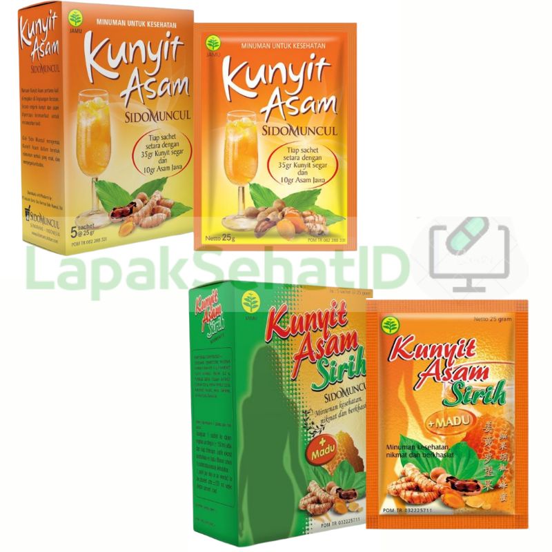 Jual Kunyit Asam - Kunyit Asam Sirih Sidomuncul 1 box isi 5 sachet ...