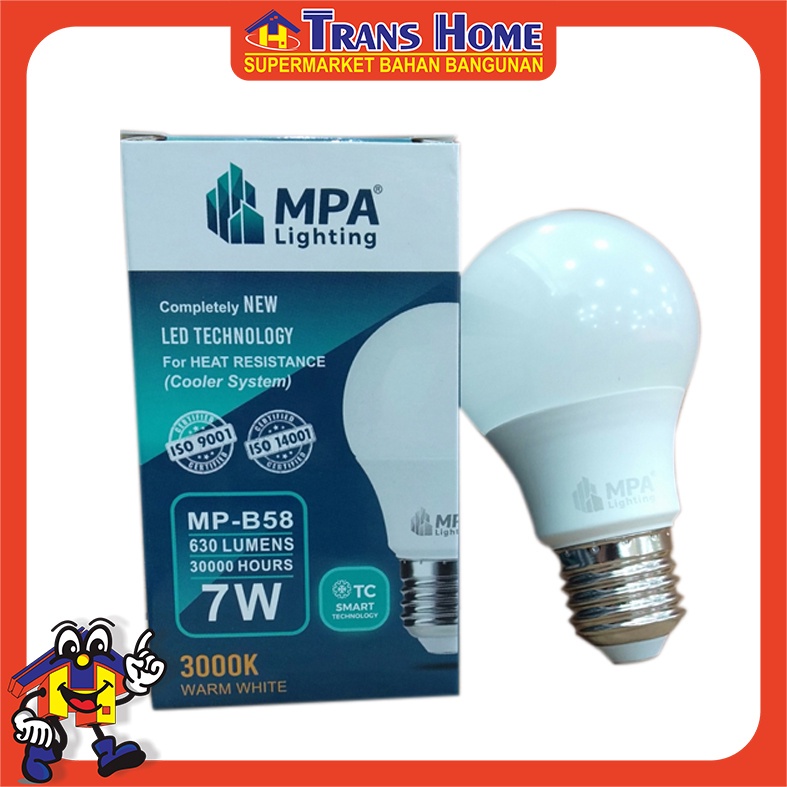 Jual Lampu Led Bulb MP-B58/7W-3000WW Warna Kuning (MPA) | Shopee Indonesia