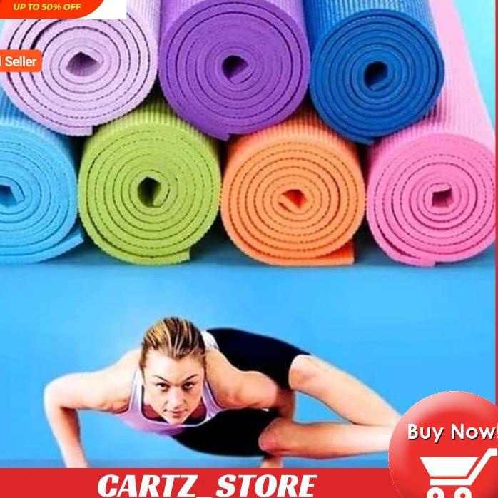 Jual ۞ Matras Yoga Perlengkapan Olahraga Alat Olahraga Yoga Mat Bonus ...