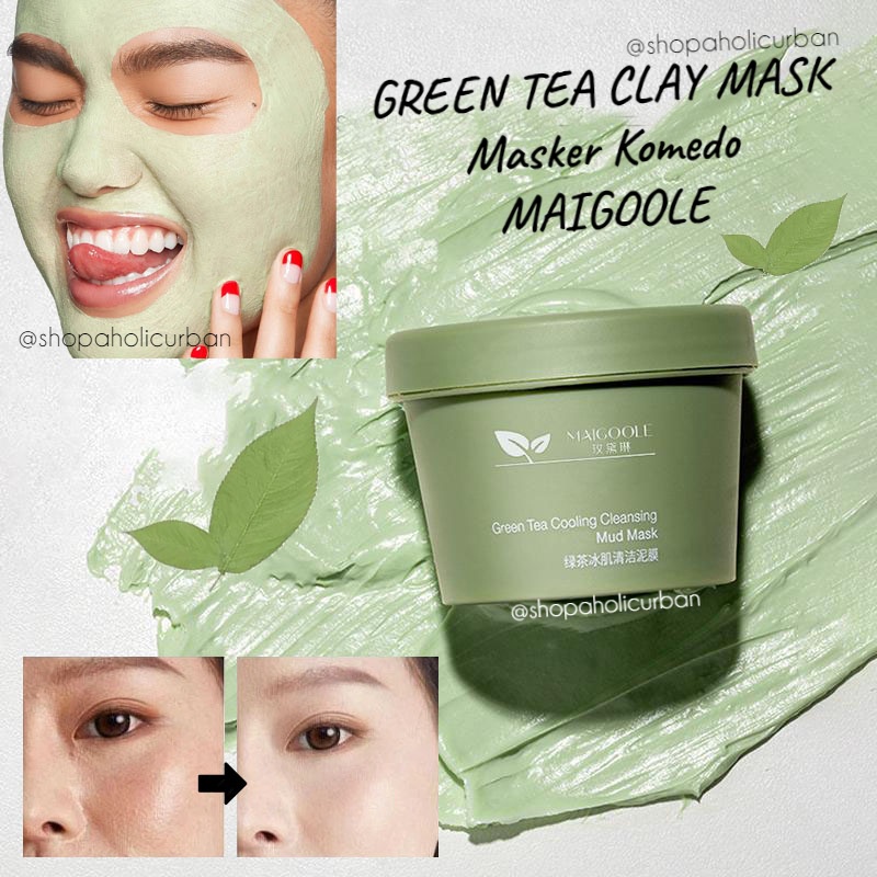 Jual Masker Wajah Green Tea Masker Lumpur Green Tea Maigoole Green Tea ...
