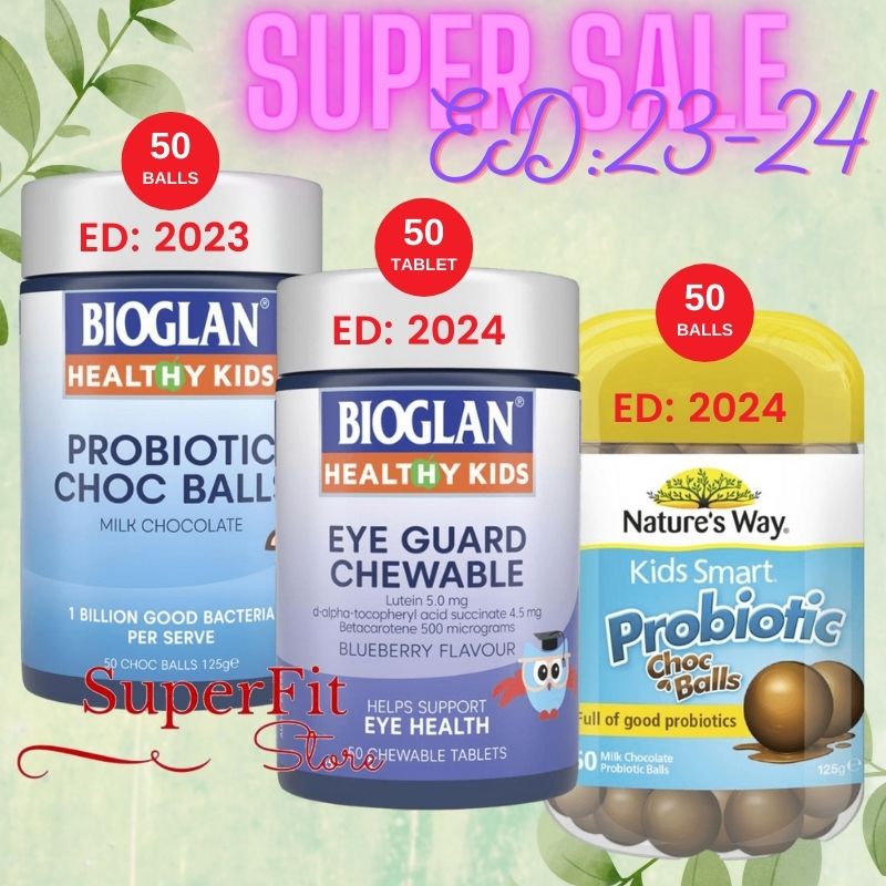 Jual Bioglan Probiotic Choc Balls / Bioglan Kids Eye Guard Chewable ...