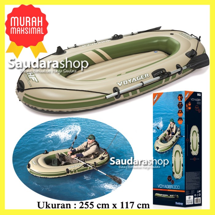 Jual Bestway 65051 Perahu Karet Besar Voyager 300 + Dayung / Perahu ...