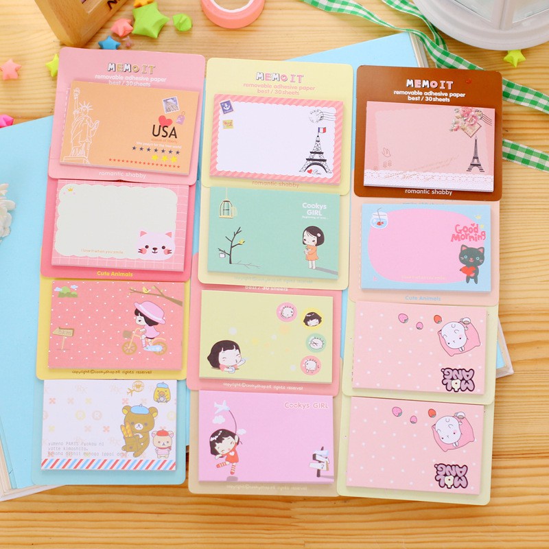 Jual KYUKA STICKY NOTES MEMO KARAKTER LUCU & UNIK NOTEBOOK | Shopee ...