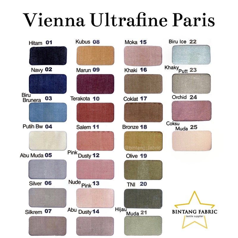 Jual Bahan Kain Vienna Ultrafine Voal Paris Premium per 125 cm | Shopee ...