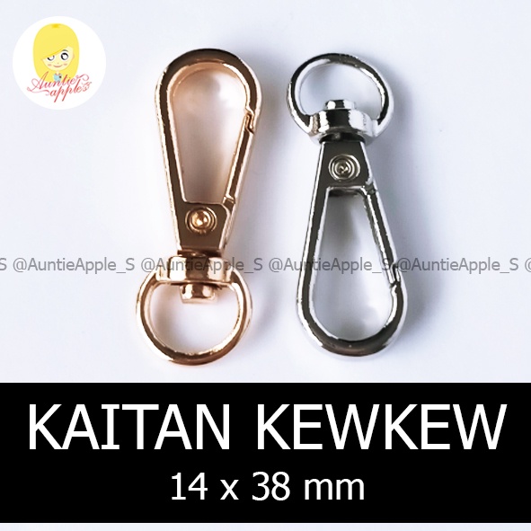 Jual (NIKEL/GOLD) KAITAN TAS KECIL/KEW KEW 38mm/CANTELAN STRAP BAG ...