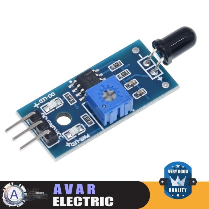 Jual IR Infrared 3 Pin Flame Detection Sensor Module Pendeteksi Api ...