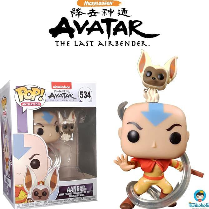 Jual Funko POP! Animation Avatar The Last Airbender - Aang with Momo ...
