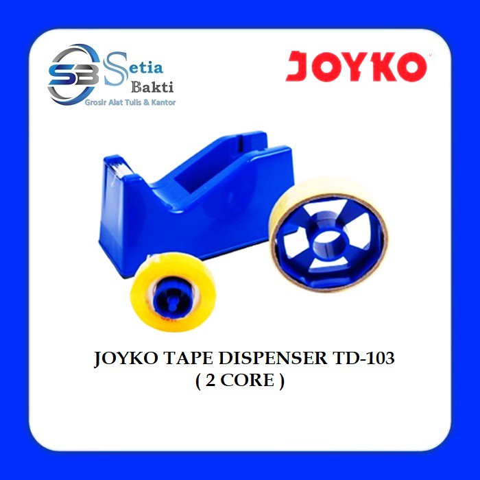 Jual JOYKO Tape Dispenser TD 103 - Tempat Solatip 2 Core | Shopee Indonesia