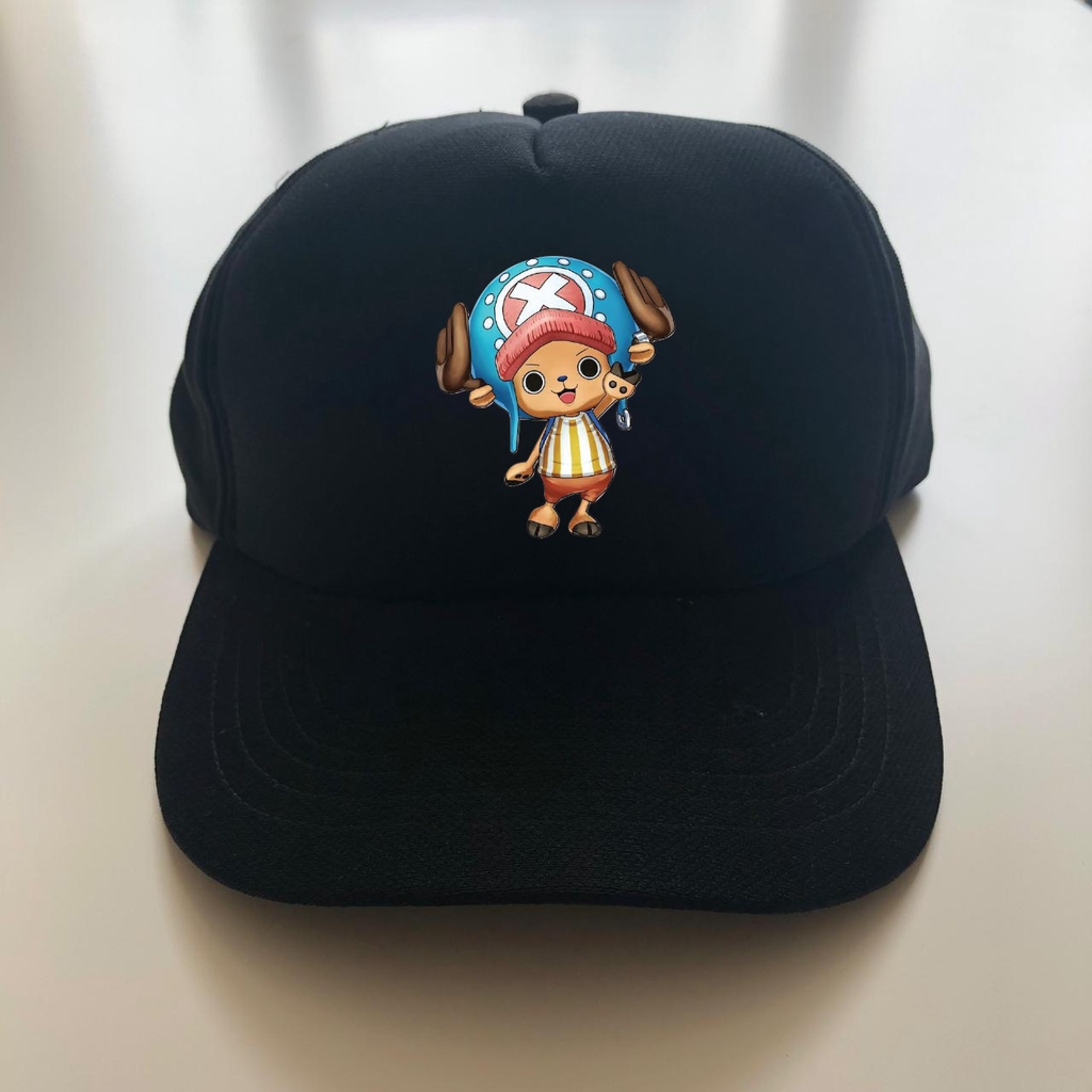 Jual topi baseball velcro premium desain one piece tony tony chopper ...