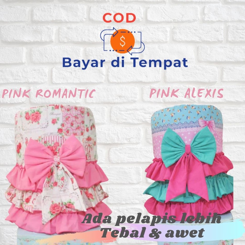 Jual Sarung Galon dispenser Air minum Rumbai 3 Susun rempel Pita Cantik ...