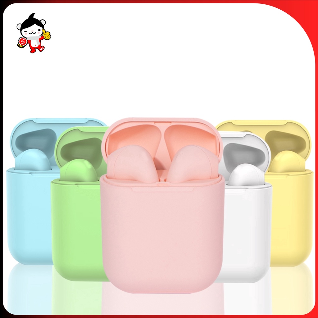 Jual Handsfree Bluetooth TWS i12 Inpods Macaron | Shopee Indonesia