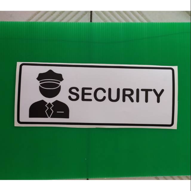 Jual Stiker TANDA SECURITY | Shopee Indonesia