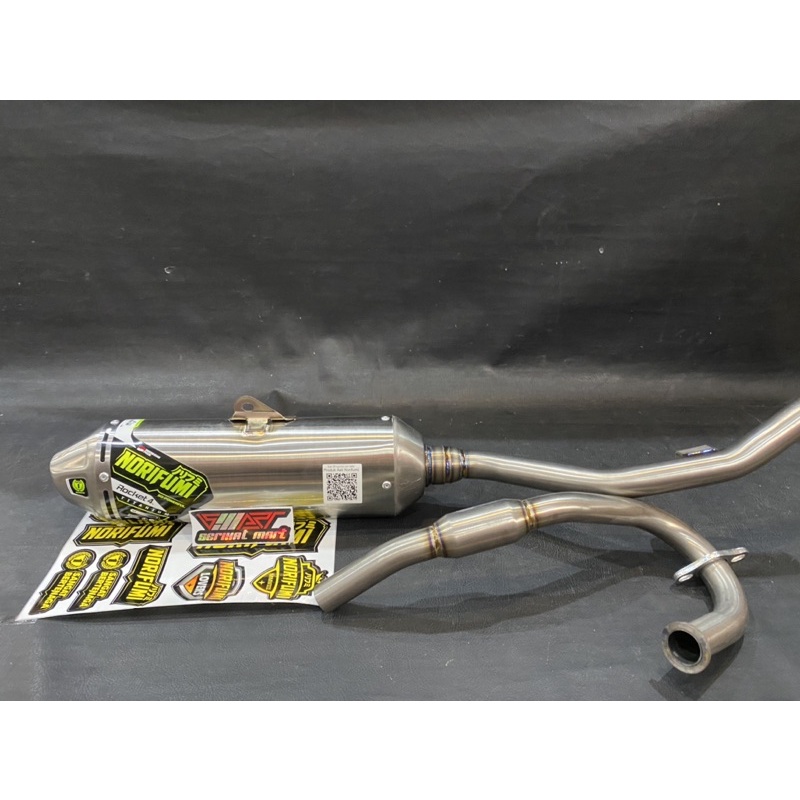 Jual KNALPOT NORIFUMI ROCKET 4 TITANIUM WR 155 | Shopee Indonesia