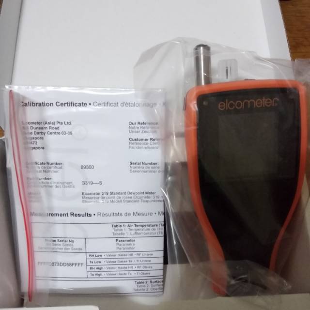 Jual Elcometer 319 Dewpoint Meter c/w Kalibrasi KAN | Shopee Indonesia
