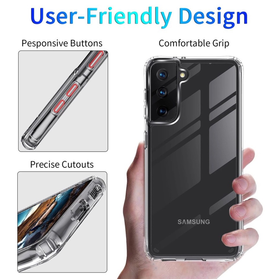 Jual SAMSUNG GALAXY S21 FE 5G S21FE SILICON CASE HYBRID CLEAR | Shopee ...